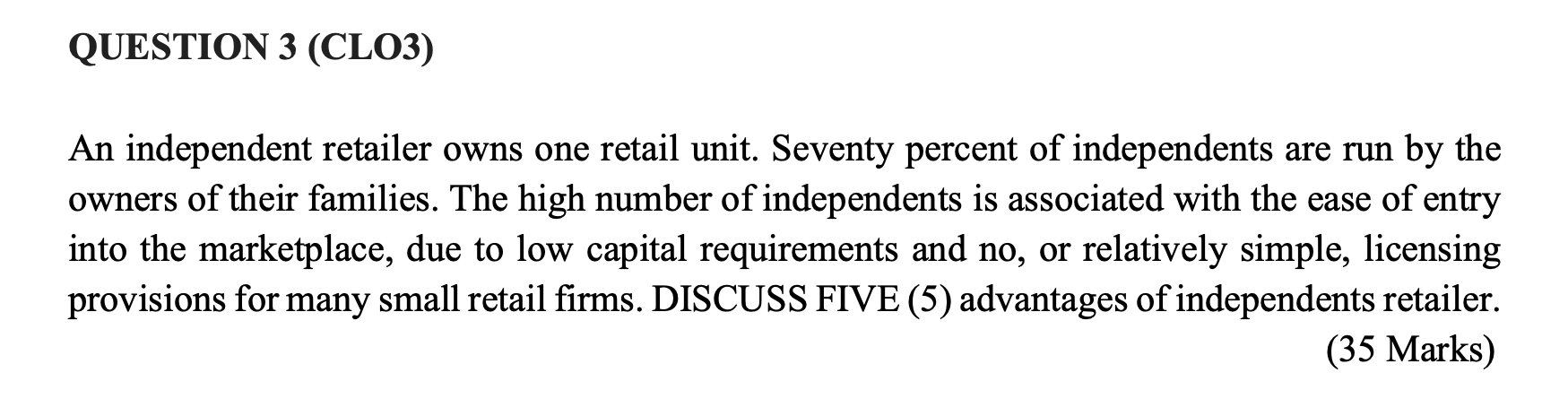 Solved NOTE: please remember this question carries, 35 | Chegg.com