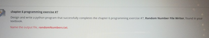 Solved chapter 6 programming exercise #7 Design and write a | Chegg.com Solved chapter 6 programming exercise #7 Design and write a | Chegg.com