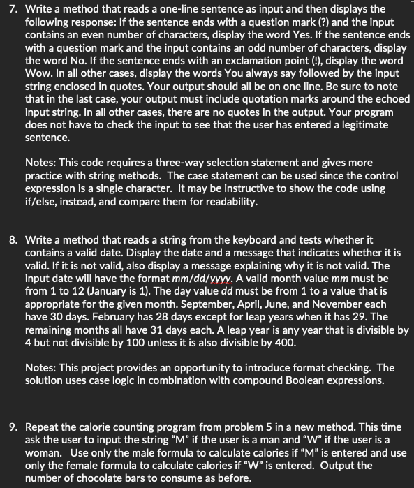 Solved 1. Write a method that reads two strings from the | Chegg.com