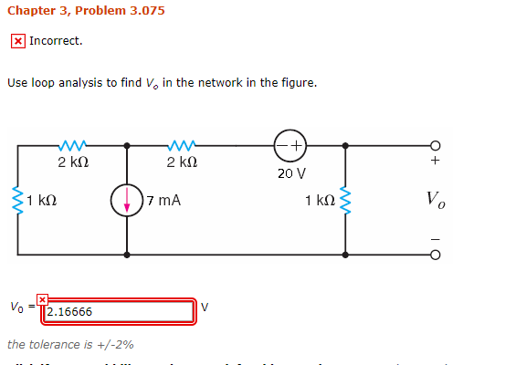 Solved Find to in the circuit in the figure using mesh | Chegg.com