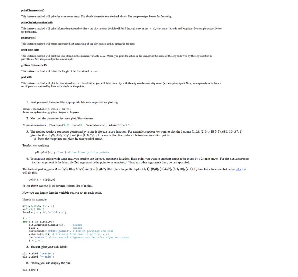 Outcomes • numpy arrays • classes Description In this | Chegg.com