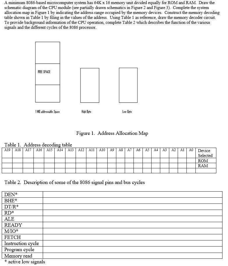 A minimum 8086-based microcomputer system has 64K x | Chegg.com