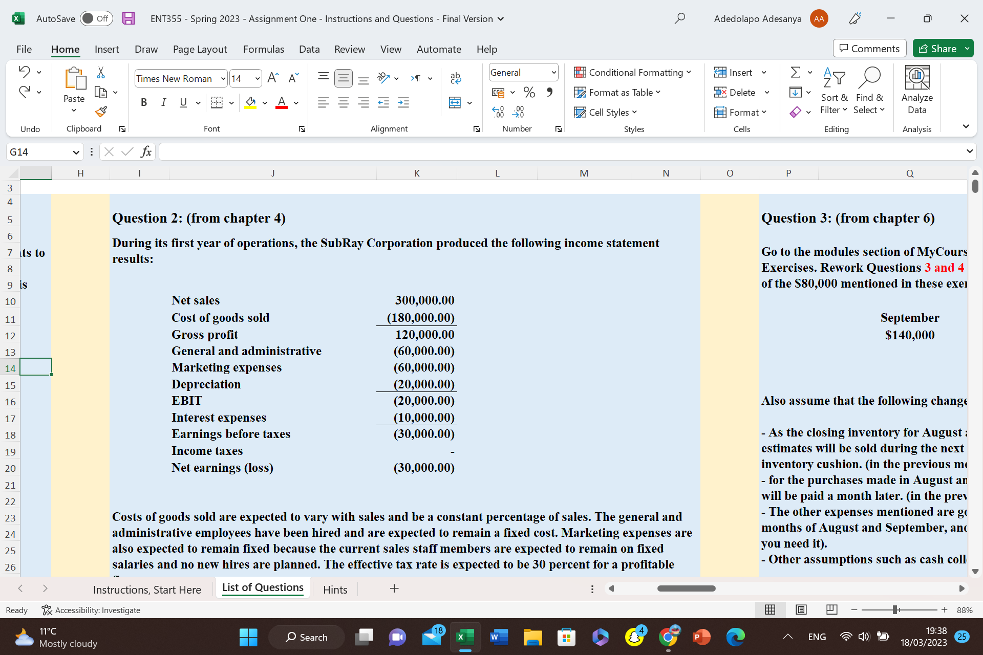 Solved During its first year of operations, the SubRay | Chegg.com