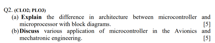 Solved Q2. (CLO2; PLO3) (a) Explain the difference in | Chegg.com