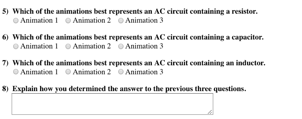 Solved This lab contains three different animations. In each | Chegg.com