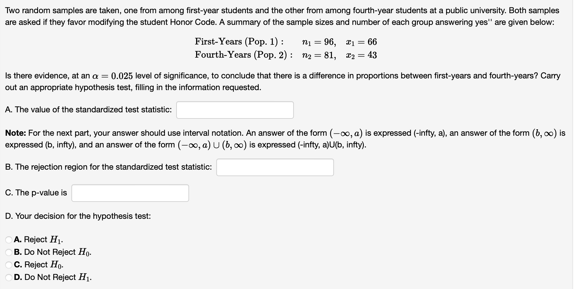 Solved Two random samples are taken, one from among | Chegg.com