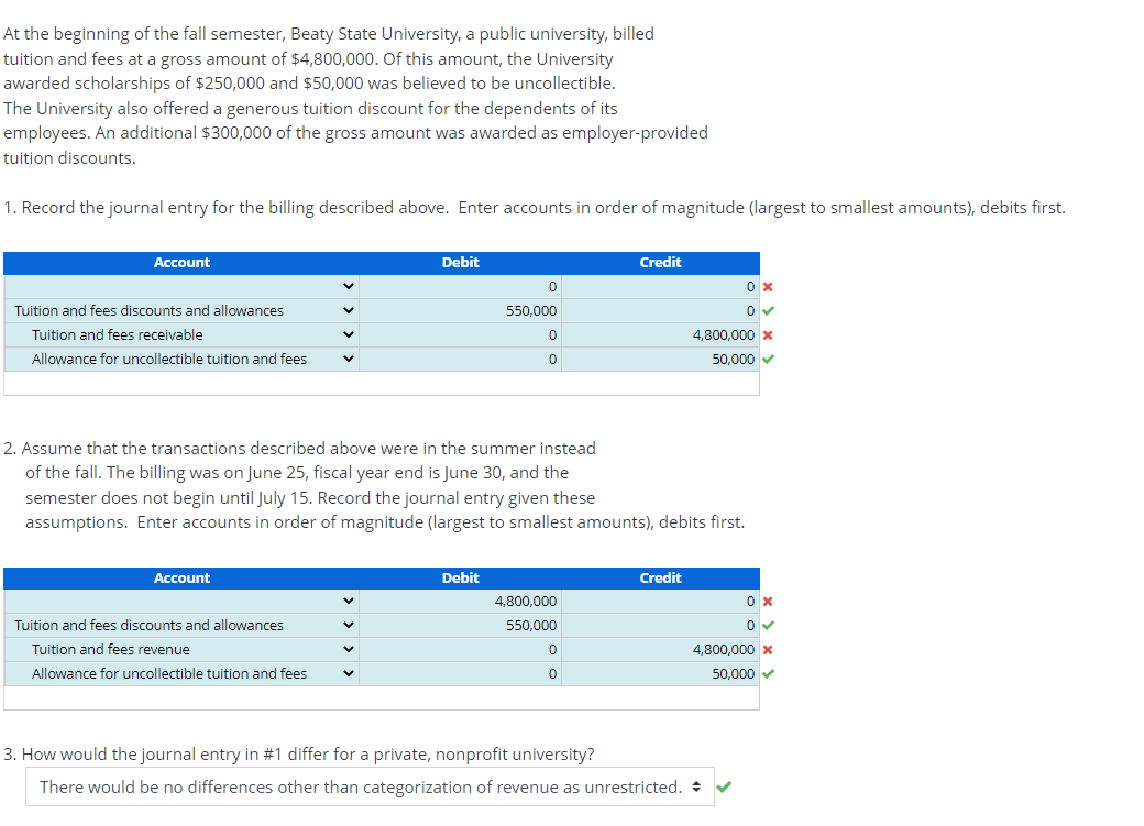 Solved At the beginning of the fall semester, Beaty State | Chegg.com