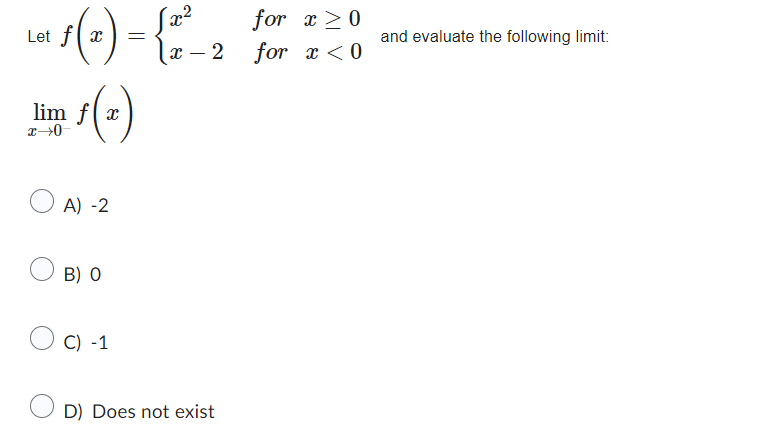 Solved Let f(x)={x2x−2 for x≥0 for x