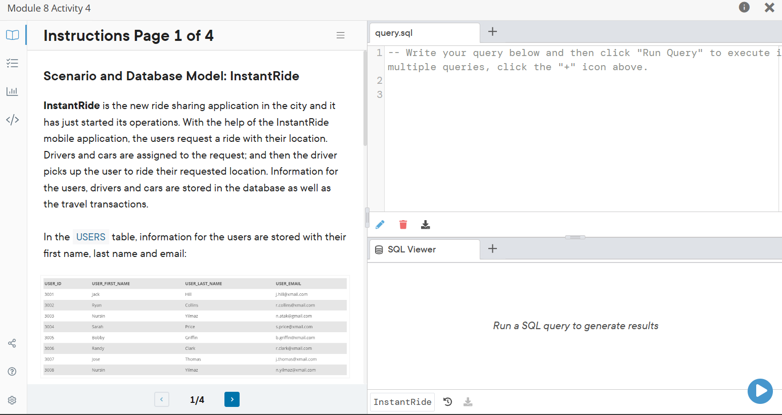 Solved Module 8 ﻿Activity 4Instructions Page 1 ﻿of 4Scenario | Chegg.com