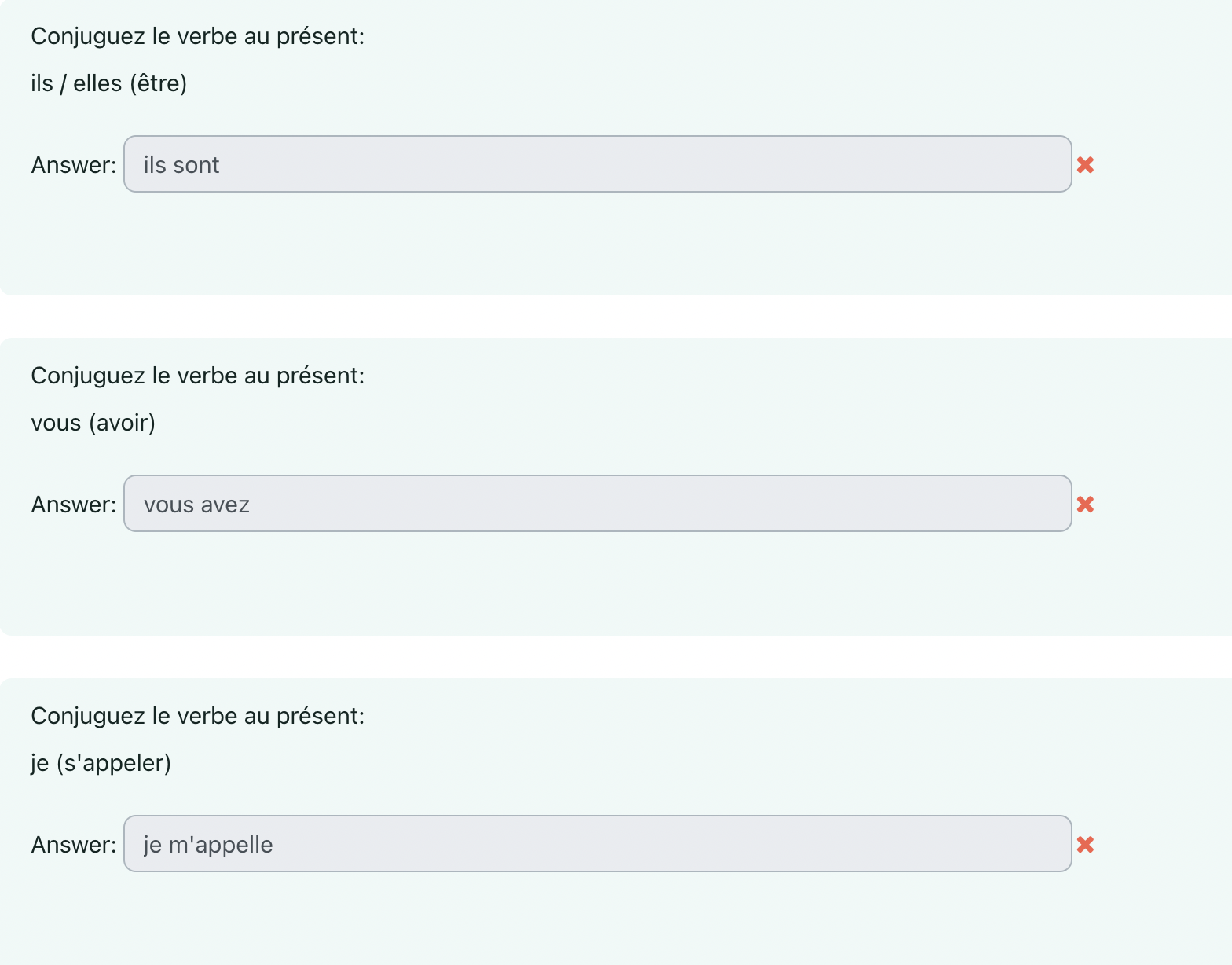 Conjuguez le verbe au présent:ils / ﻿elles | Chegg.com