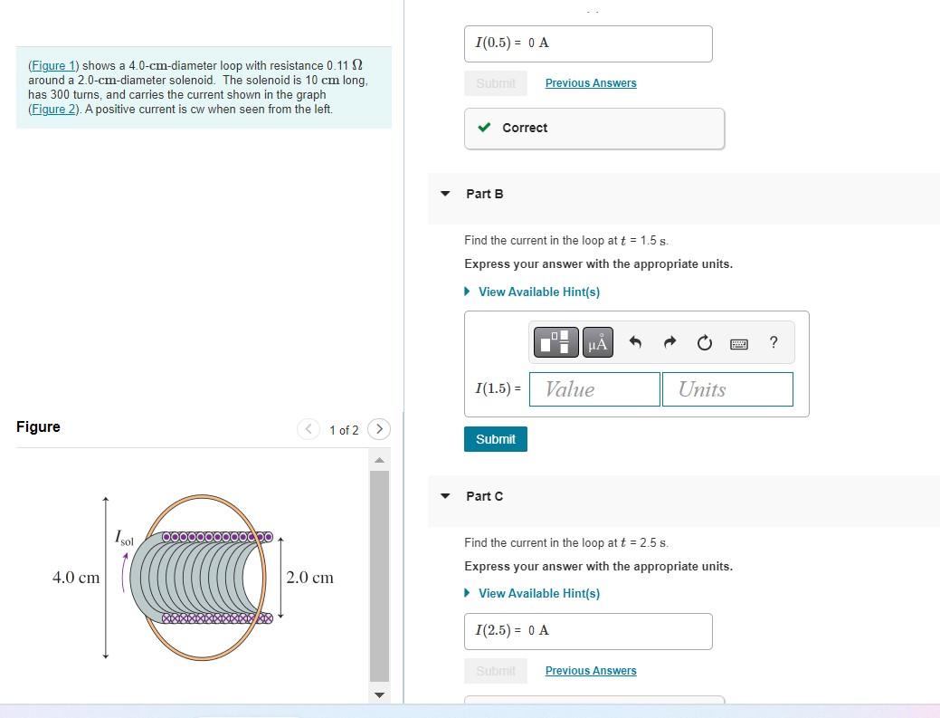 (Figure 1) shows a 4.0-cm-diameter loop with | Chegg.com