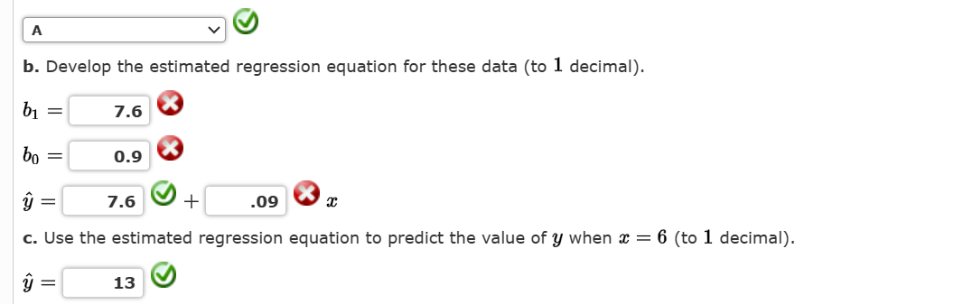 Solved Given are five observations collected in a regression | Chegg.com