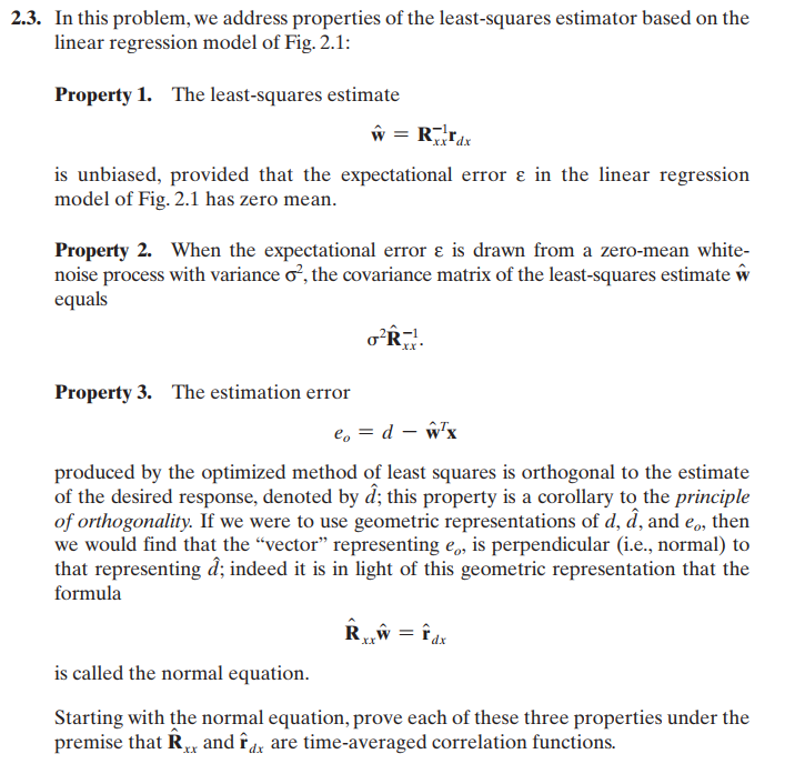 Solved 2.3. In this problem, we address properties of the | Chegg.com