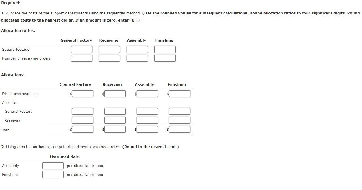 [Solved]: Sequential Method Eilers Company has two produci