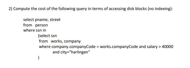 Consider the following database in INF for Problems | Chegg.com