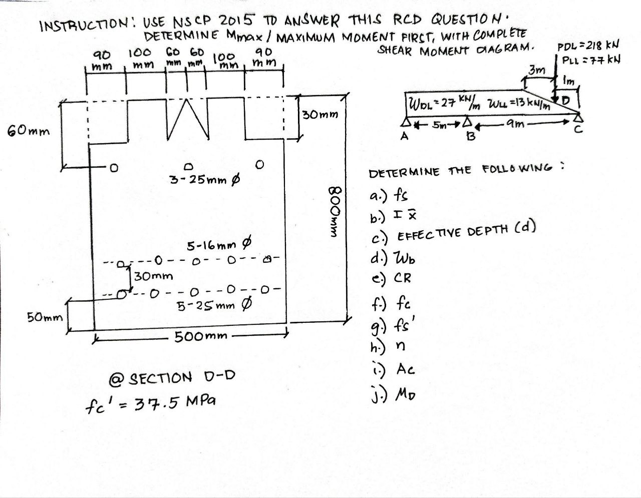 Solved NEED ASAP!!INSTRUCTION: Use NSCP 2015 codes to answer | Chegg.com