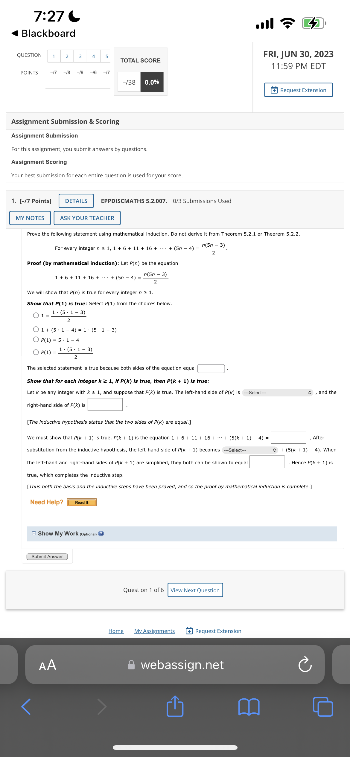 Solved Assignment Submission \& Scoring Assignment | Chegg.com