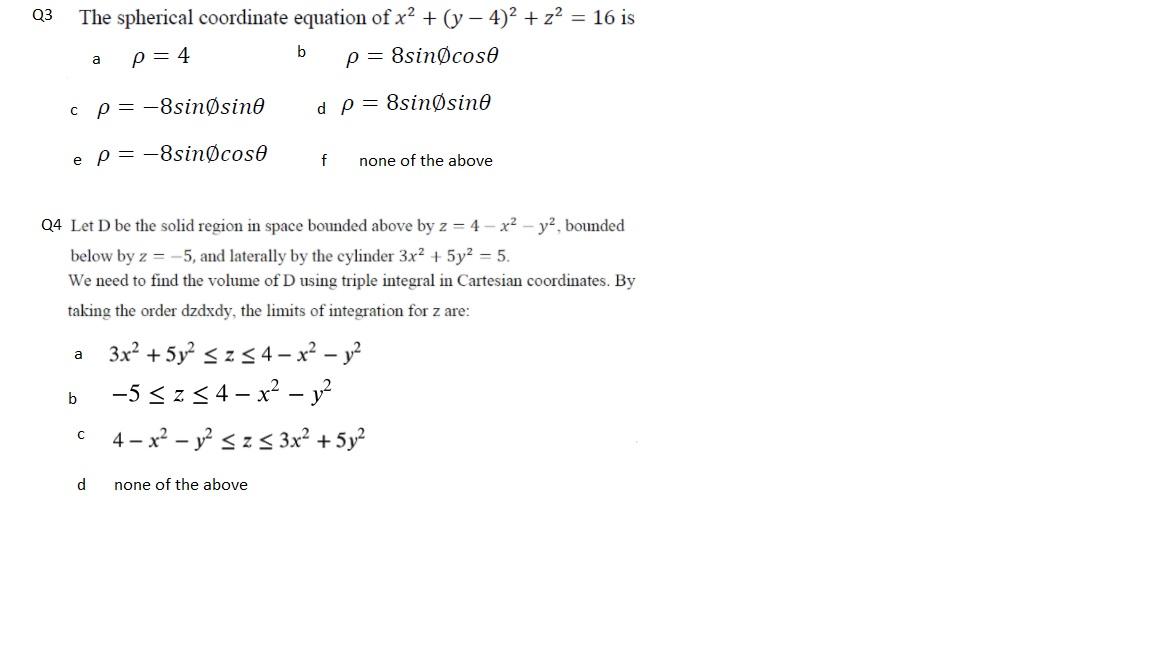 Solved I need the answer of the following 4 questions in the | Chegg.com