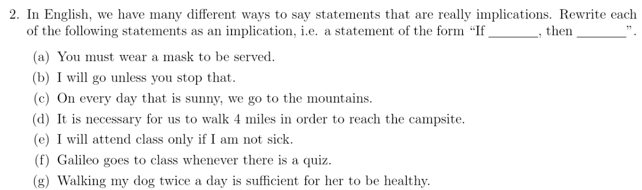 Solved 2. In English, we have many different ways to say | Chegg.com