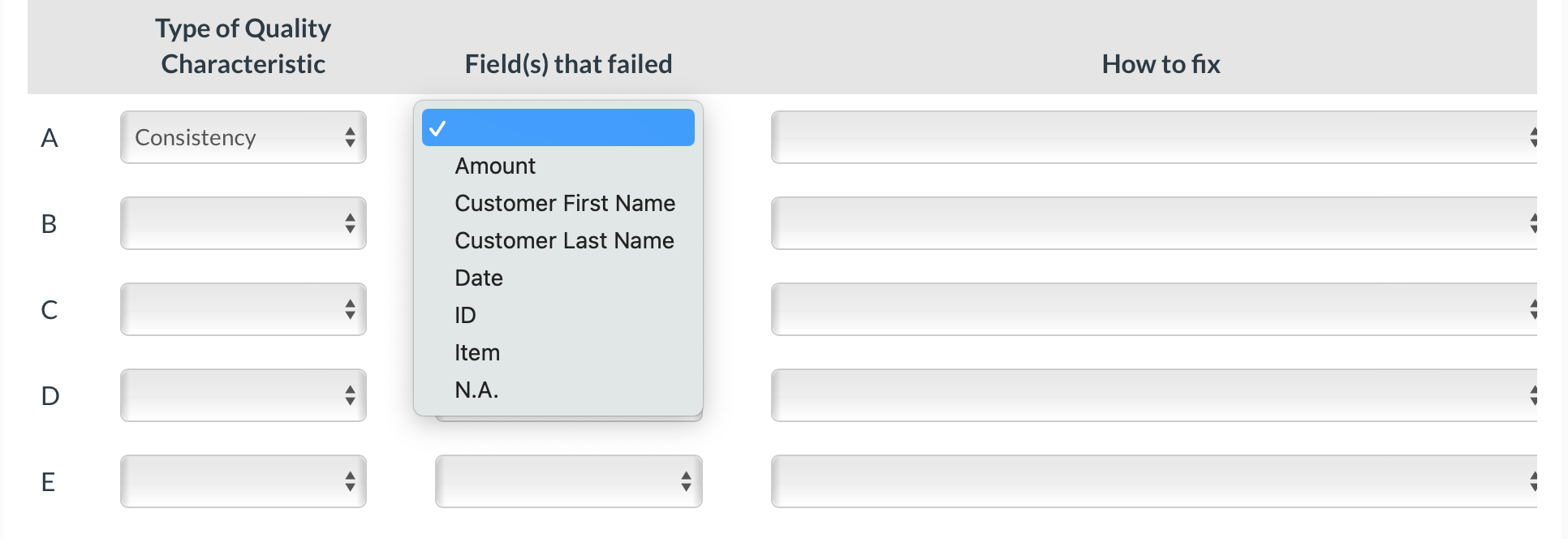 You have a table full of data but have started | Chegg.com