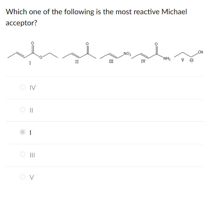 Solved Which one of the following is the most reactive | Chegg.com