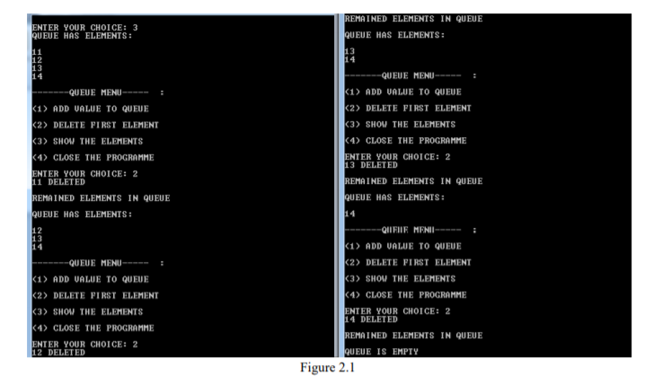 Solved : Write a program by using data structure type queue | Chegg.com