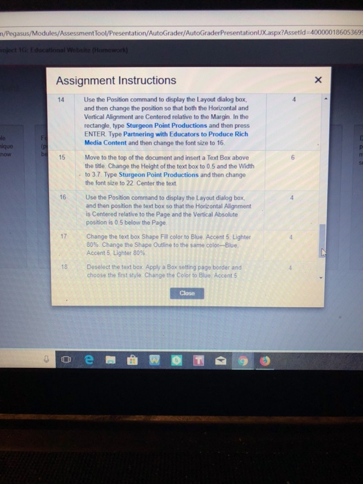 sus/Modules/Assessment | Chegg.com