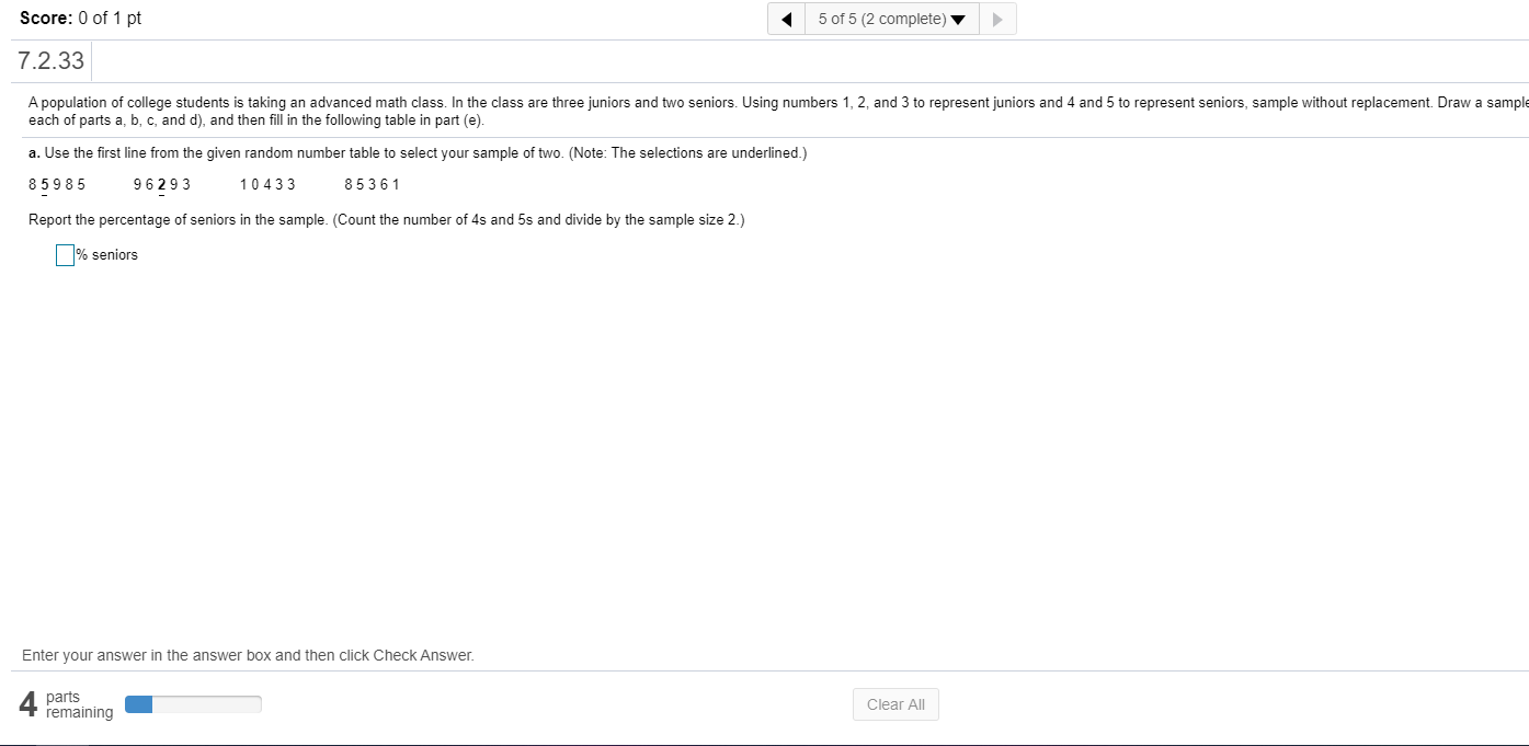 Solved 7.2.23 A large collection of one-digit random numbers | Chegg.com