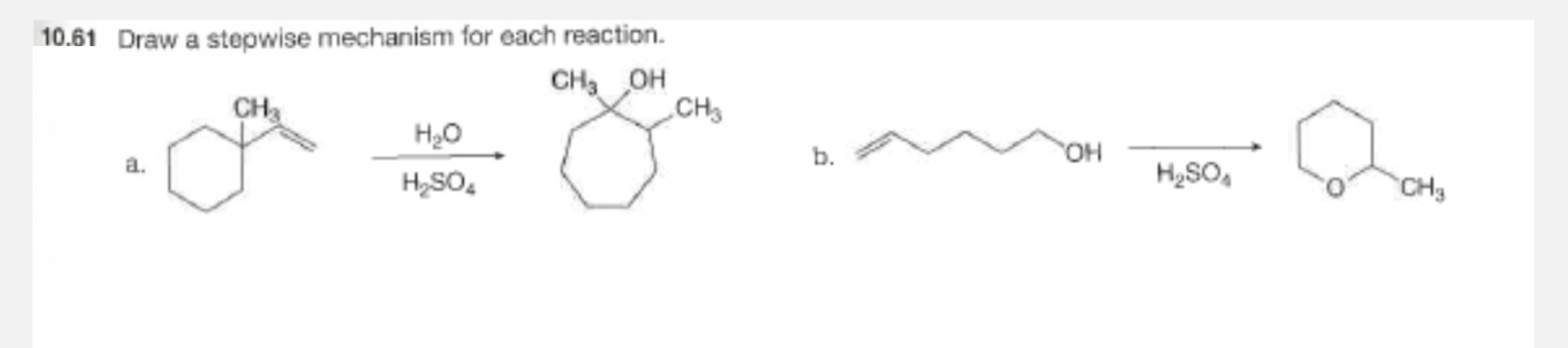 Solved 10.61 ﻿Draw a stepwise mechanism for each reaction. | Chegg.com