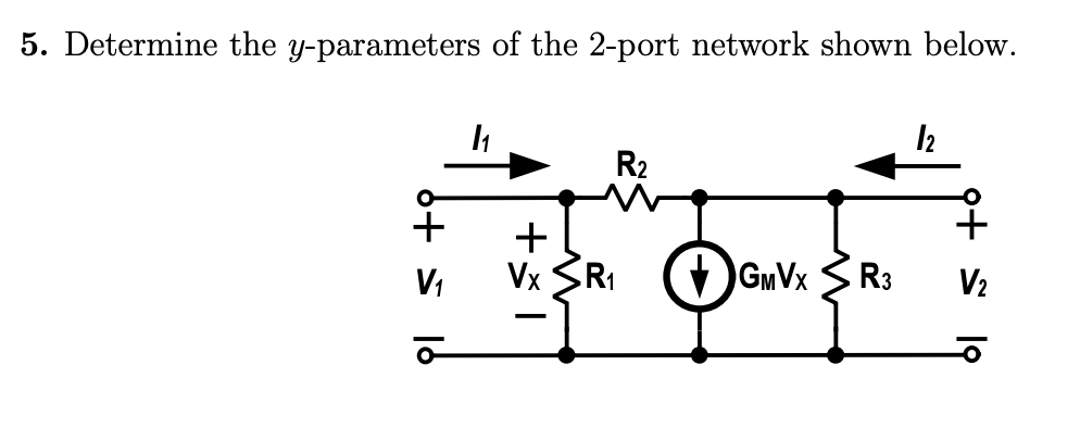 Solved Determine the y-parameters of the 2-port network | Chegg.com
