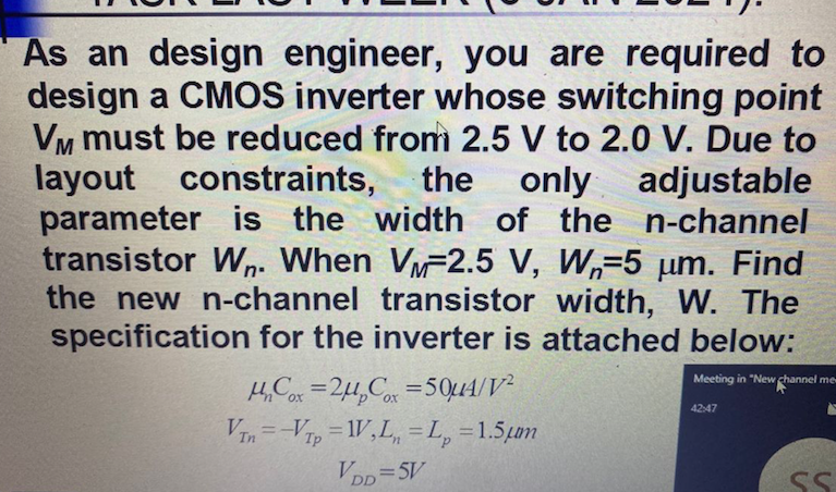 Solved ]As an design engineer, you are required to design a | Chegg.com