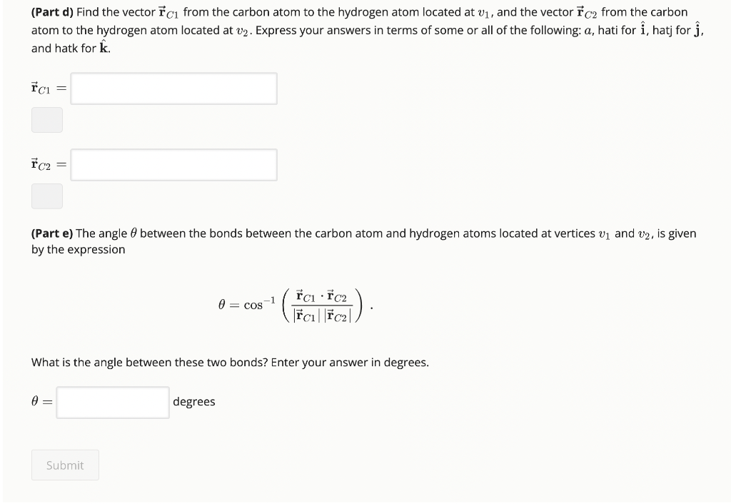 Solved Consider a regular tetrahedron whose vertices v1 | Chegg.com