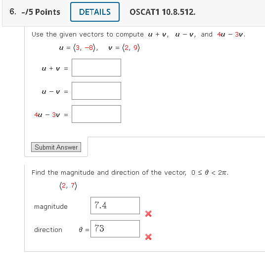 Solved 6. -/5 Points DETAILS OSCAT1 10.8.512. u-V, and 4u - | Chegg.com Solved 6. -/5 Points DETAILS OSCAT1 10.8.512. u-V, and 4u - | Chegg.com