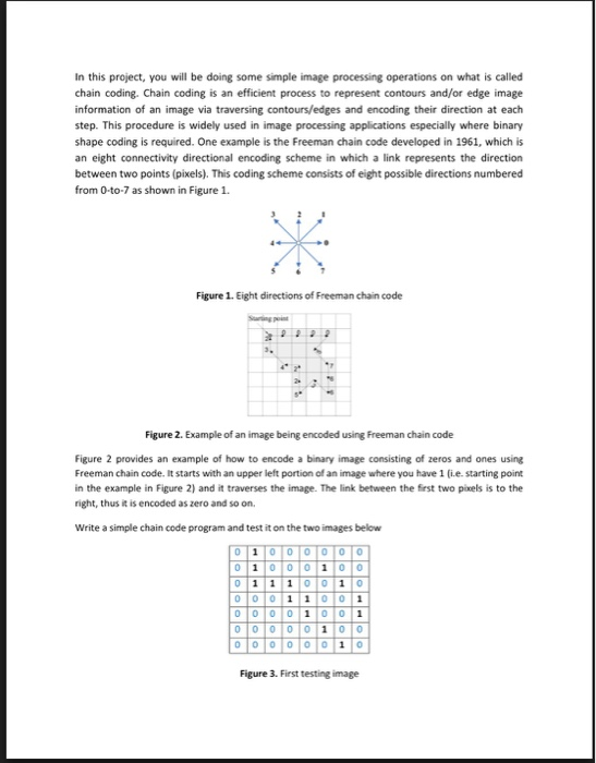 Solved In this project, you will be doing some simple image | Chegg.com