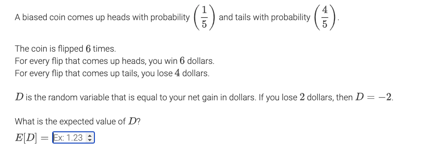 Solved A biased coin comes up heads with probability (51) | Chegg.com