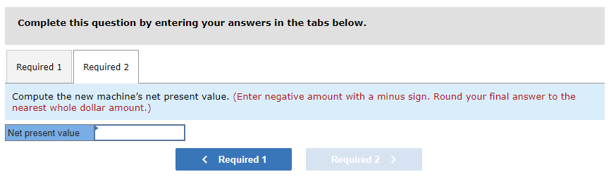 Solved Problem 12-22 (Algo) Net Present Value Analysis | Chegg.com