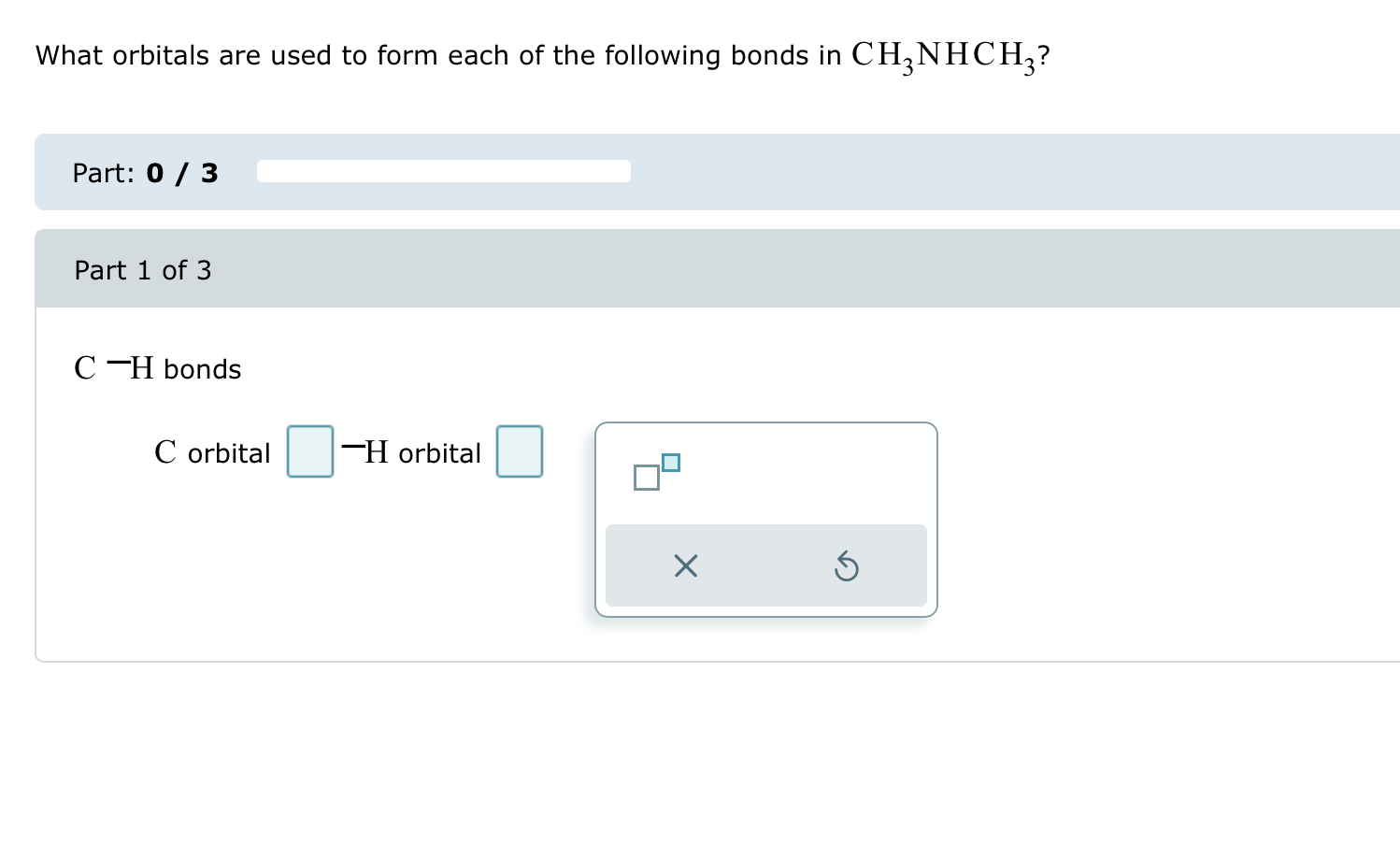 Solved What orbitals are used to form each of the following | Chegg.com