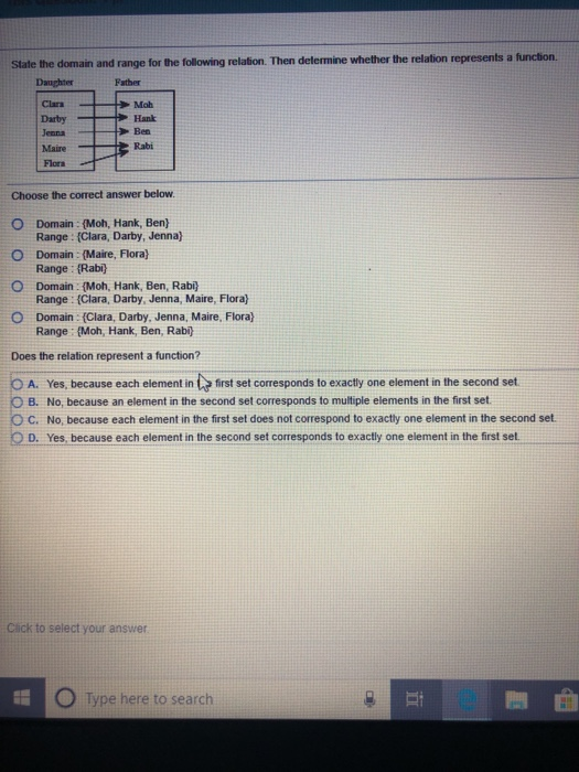 Solved State the domain and range for the following | Chegg.com