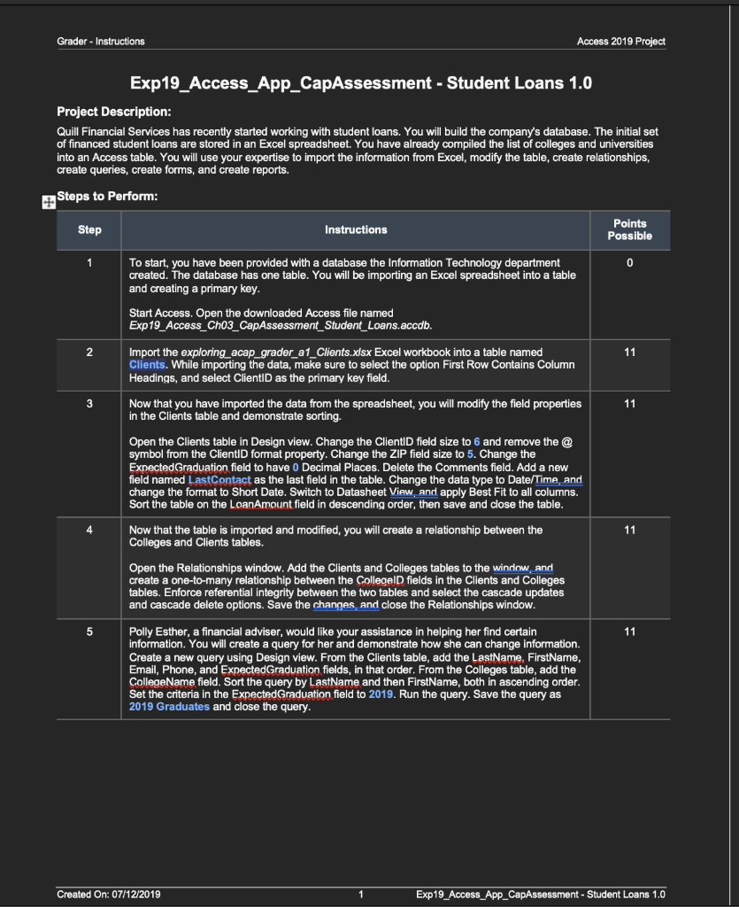 Dexploring_acap_grader_a1_Clients Home Insert Draw | Chegg.com