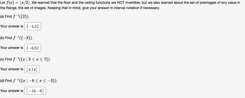 Solved Let f(x) = [2/2]. We learned that the floor and the | Chegg.com