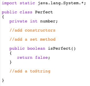 Solved Lab Description : A perfect number is any number that | Chegg.com