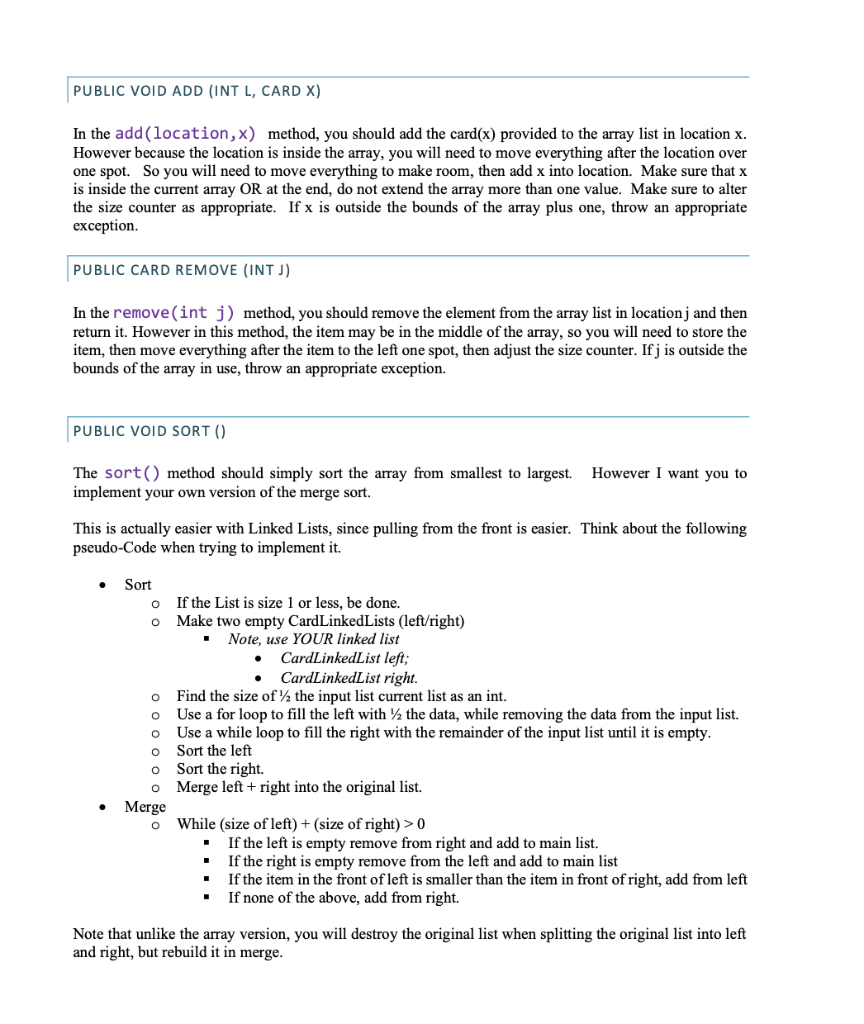 Solved CS145 - PROGRAMMING ASSIGNMENT #5 PART B CARD LINKED | Chegg.com