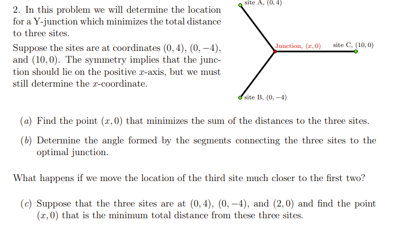 Solved 2. In this problem we will determine the location for | Chegg.com Solved 2. In this problem we will determine the location for | Chegg.com