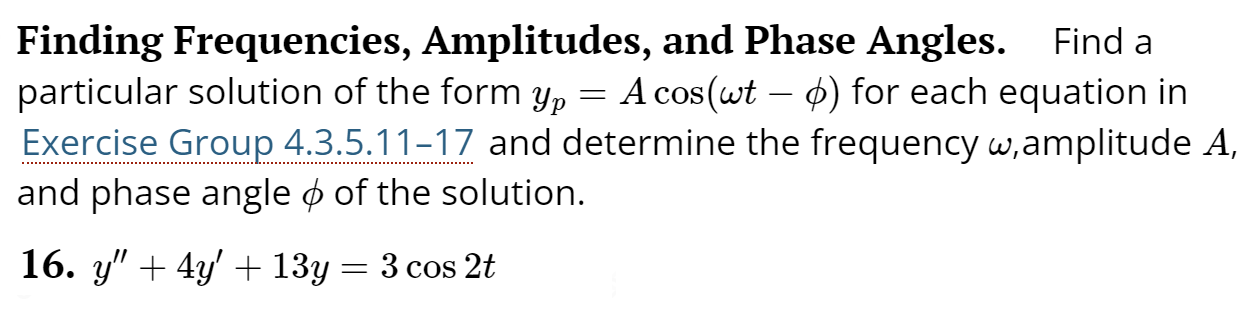 Solved Finding Frequencies, Amplitudes, and Phase Angles. | Chegg.com