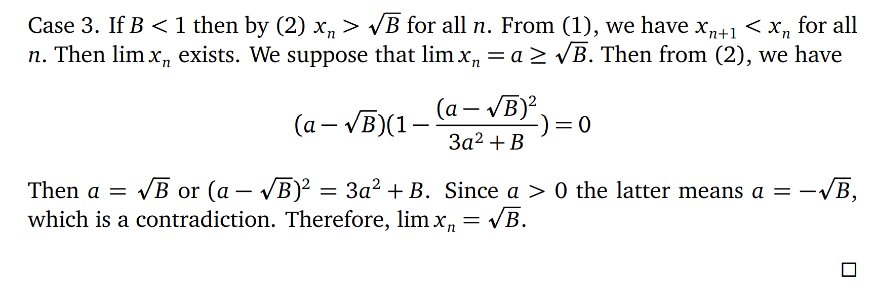 Solved Problem 1. Assume that B is a positive number. Let | Chegg.com
