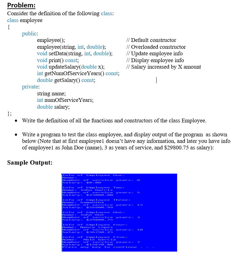 Solved Sample Output: | Chegg.com