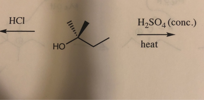 Solved HCl H2SO4 (conc.) HO heat | Chegg.com