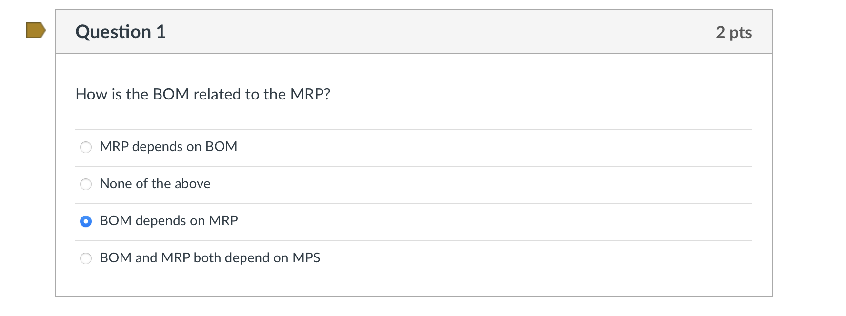Solved How is the BOM related to the MRP? MRP depends on BOM | Chegg.com