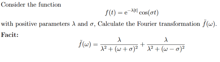 Solved How to solve this fourier transformation? The final | Chegg.com
