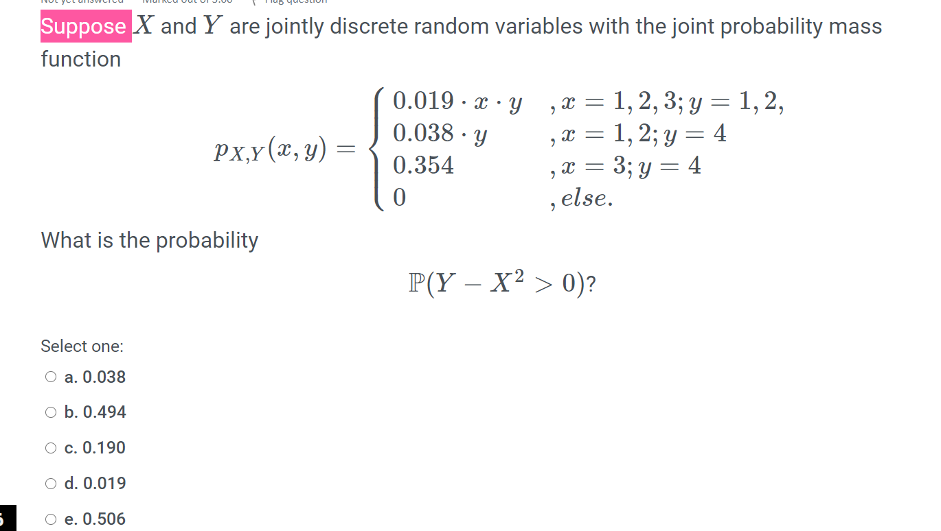 Solved 0.019 · X · Y 0.038 · Y Suppose X and Y are jointly | Chegg.com
